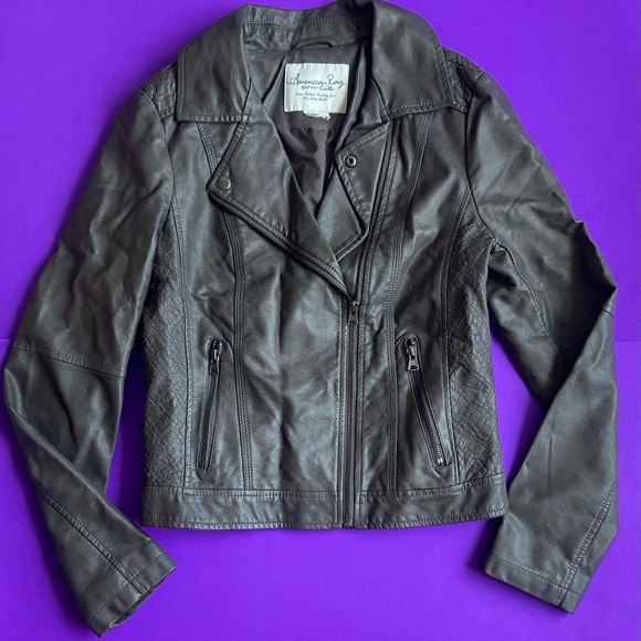 American Rag | Jackets & Coats | American Rag Ash Gray Faux Leather ...